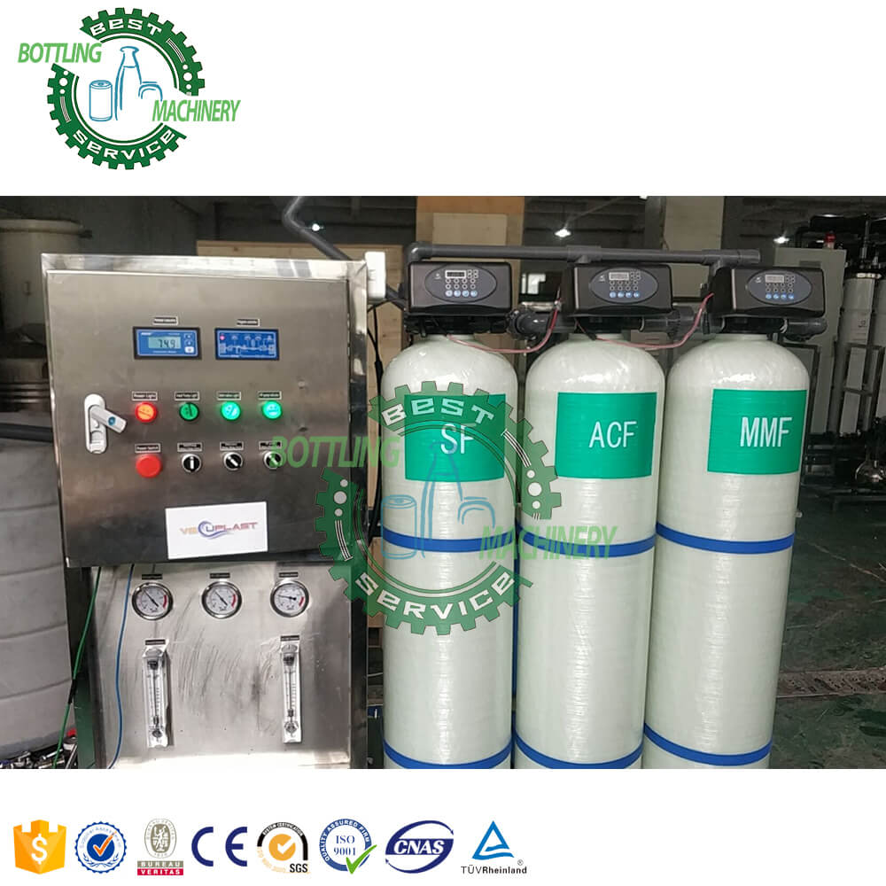 500LPH RO Reverse Osmosis Pure drinking water processing machine