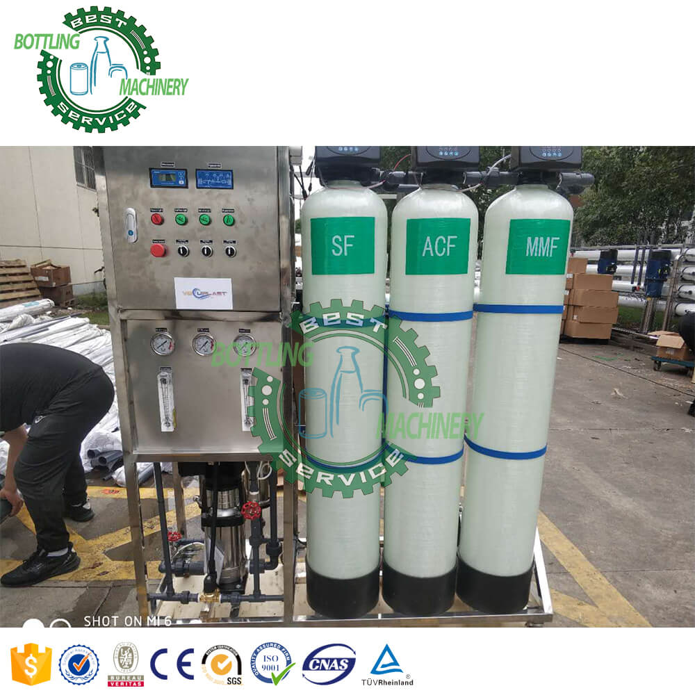 500LPH RO Reverse Osmosis Pure drinking water processing machine